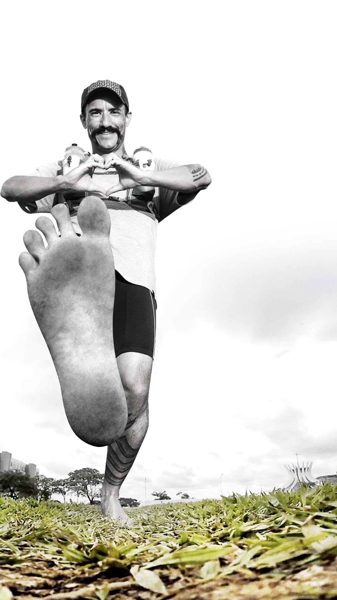 Marcelo B.O se prepara para correr 24h descalço na Esplanada | Jornal ...