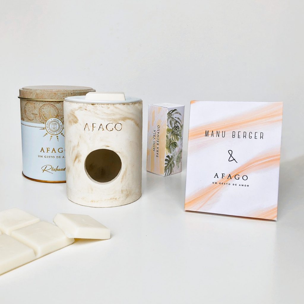 Manu Berger assina collab com a marca de velas e fragrâncias Afago ...