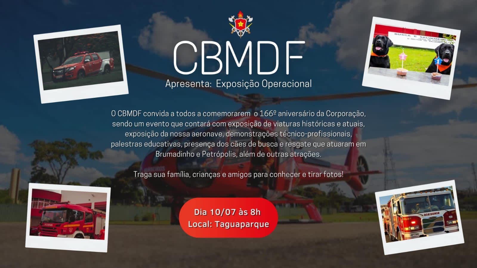 CBMDF fará exposição operacional em Taguatinga neste domingo (10 ...