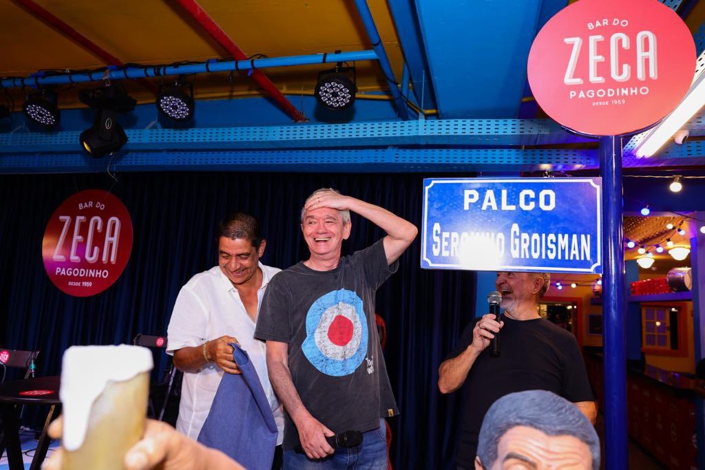 Zeca Pagodinho inaugura bar e batiza palco com nome de Serginho ...