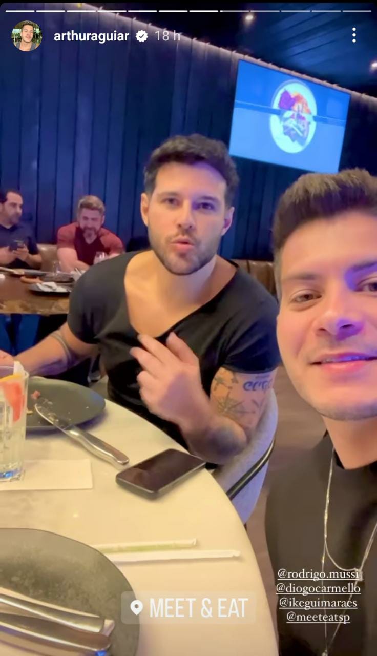Rodrigo Mussi e Arthur Aguiar fazem as pazes e jantam juntos em São Paulo | Jornal de Brasília