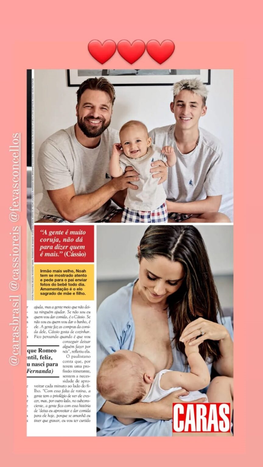 La Bella Luna Sleepwear é destaque na Caras com os atores Cássio Reis Fernanda Vasconcelos ...