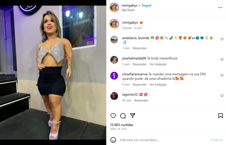 Mini Gabys, a influenciadora com nanismo, revela o valor surpreendente que ganha por meio do ...