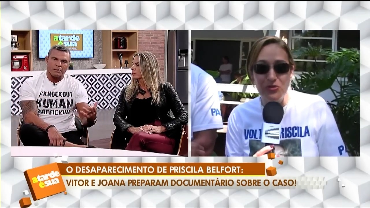Vitor Belfort e Joana Prado anunciam documentário sobre o desaparecimento da irmã do lutador ...