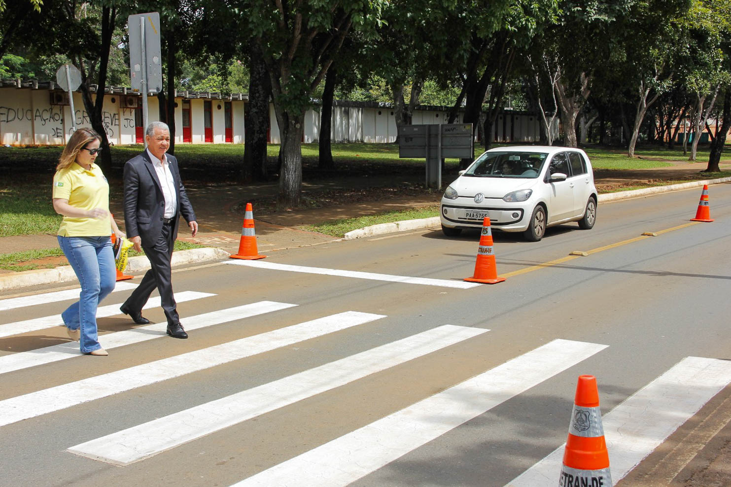 Ações educativas celebram os 27 anos da faixa de pedestres no DF ...